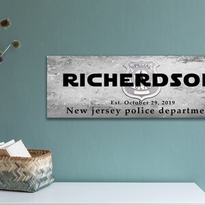Custom Name Sign Police Officer Decor Police Decor | Etsy