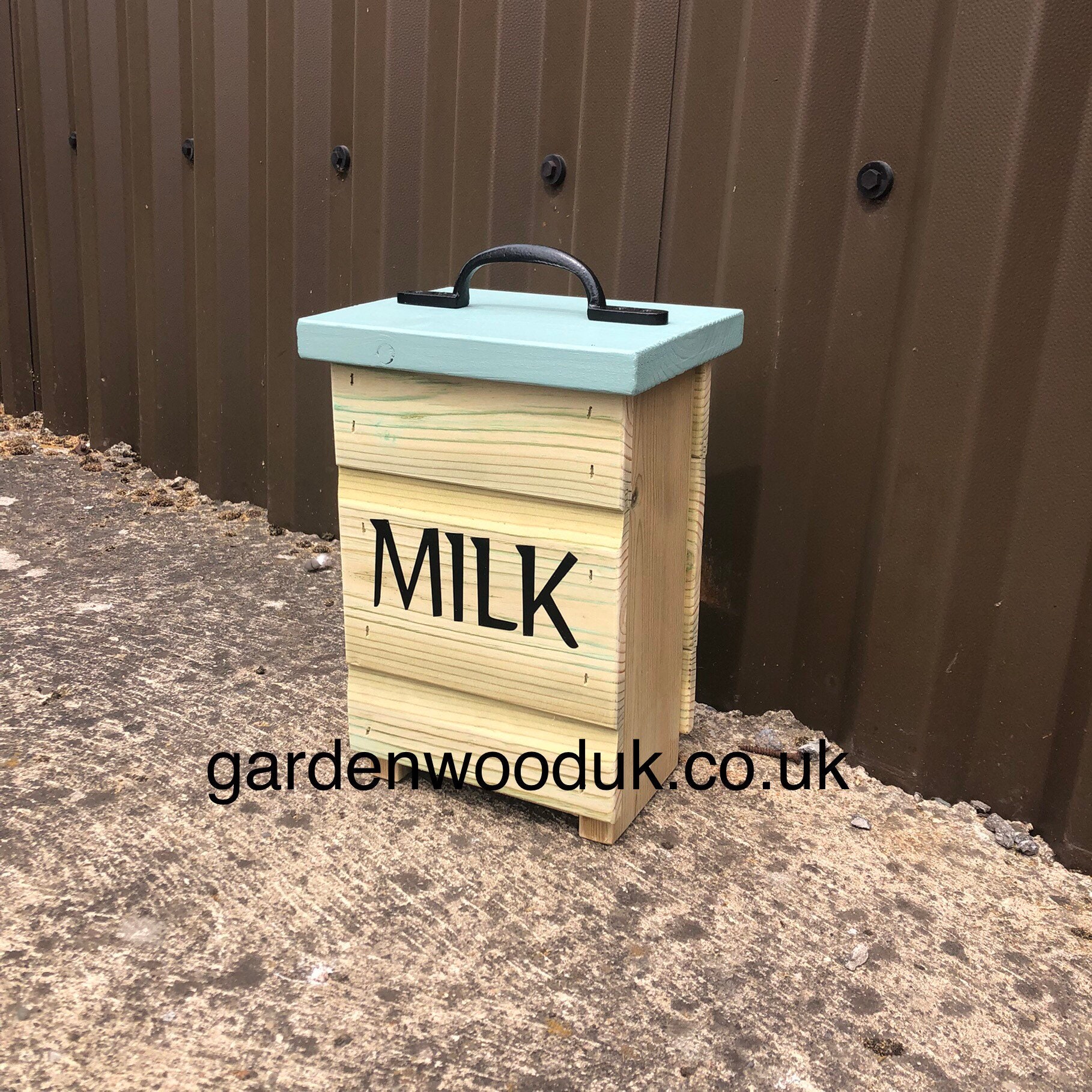 Doorstep Wood Milk Box. Porch Milk Storage Box. Milk Bottle - Etsy UK