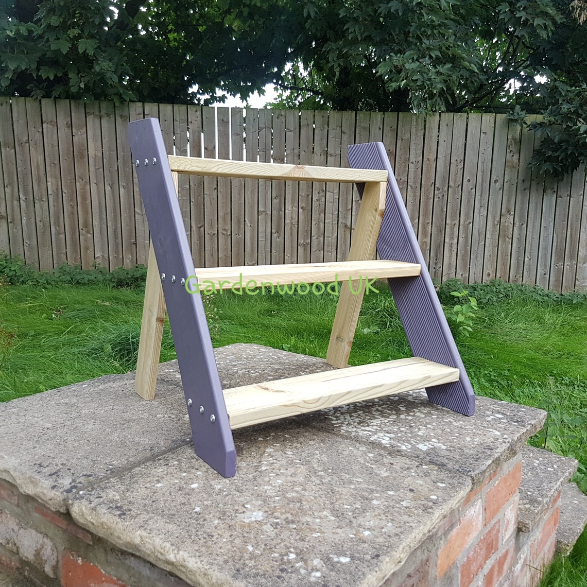 Handmade Wooden Garden Flower Pot Ladder Stand. 3 Tier Step | Etsy