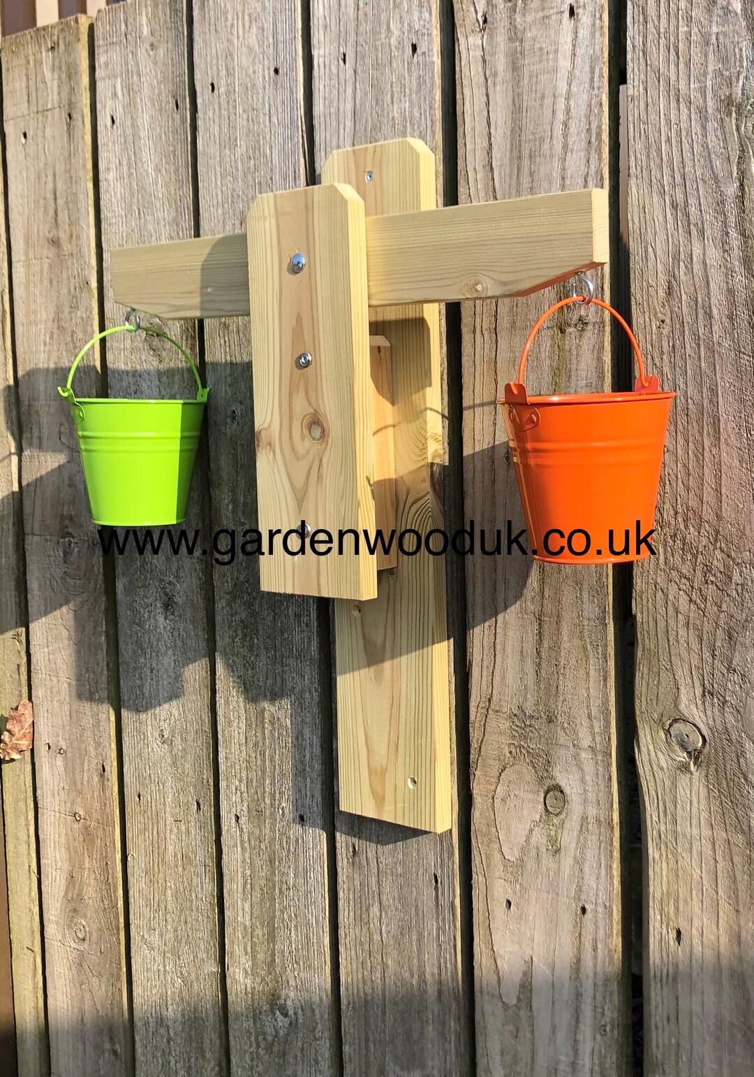 Handmade Wall Mounted Children's Wooden Balance Scale . Outdoor Sensory ...