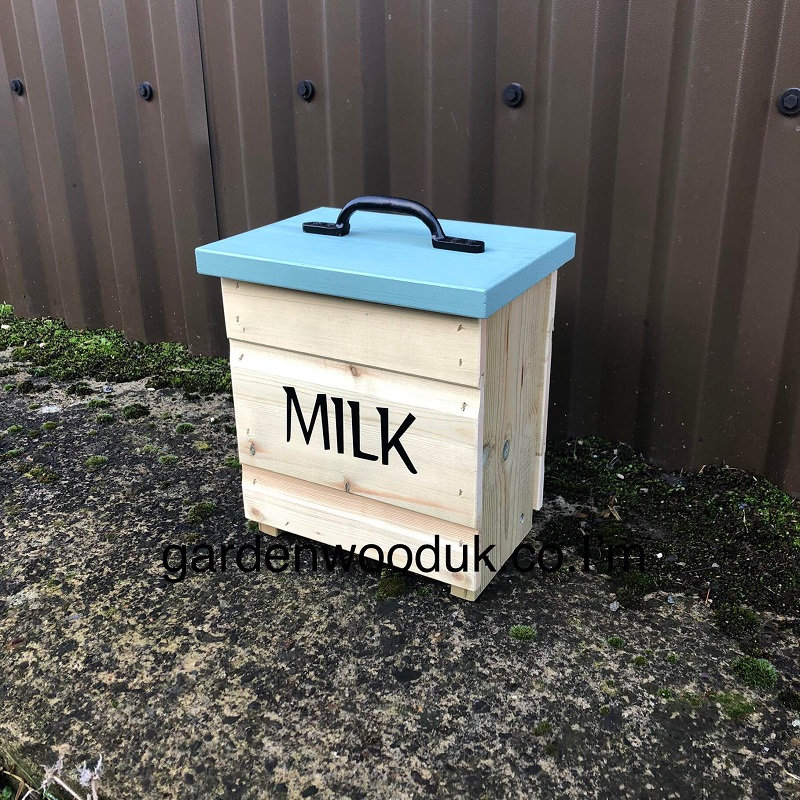 Doorstep Wood Milk Box. Porch Milk Storage Box. Milk Bottle - Etsy UK