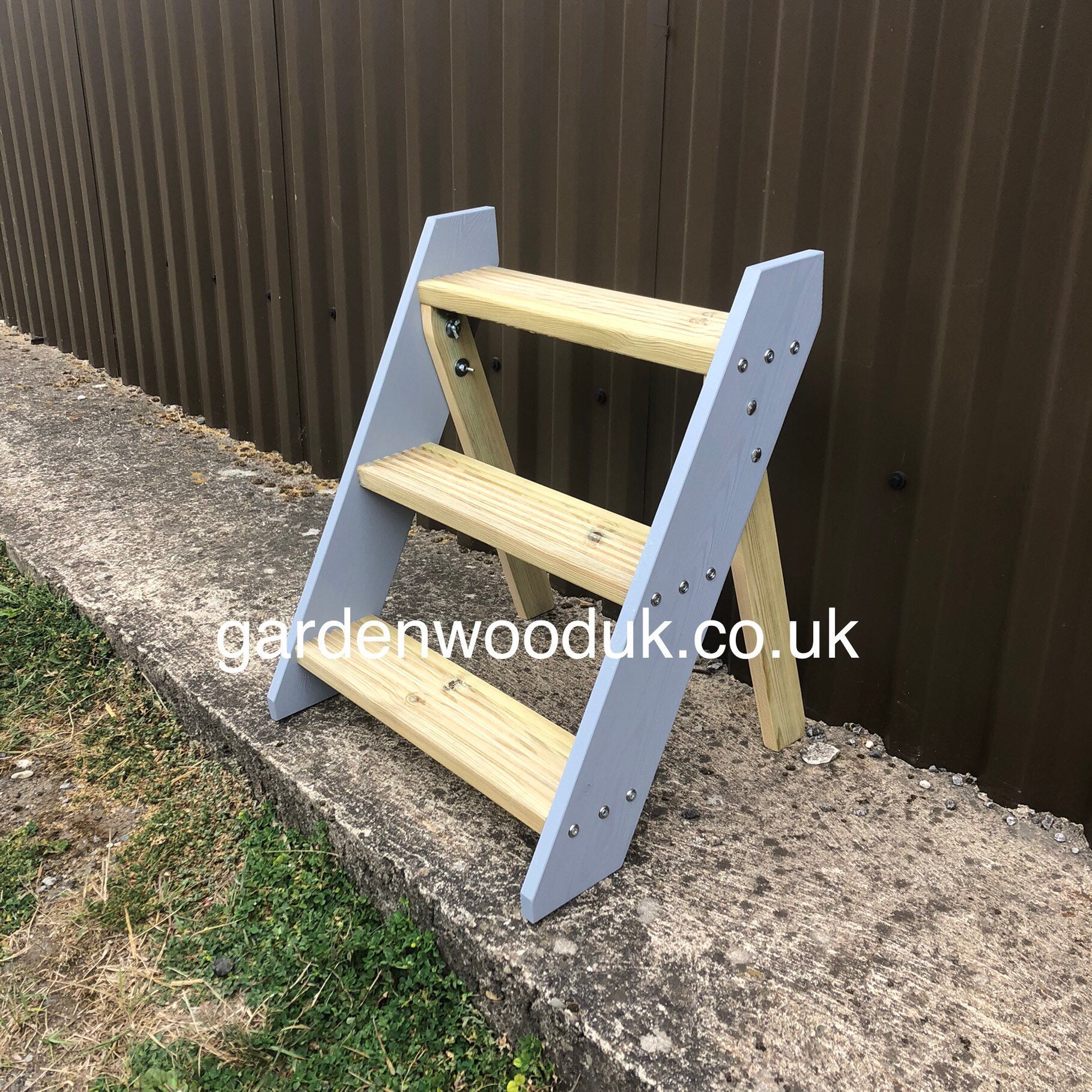 Handmade Wooden Garden Flower Pot Ladder Stand. 3 Tier Step - Etsy UK