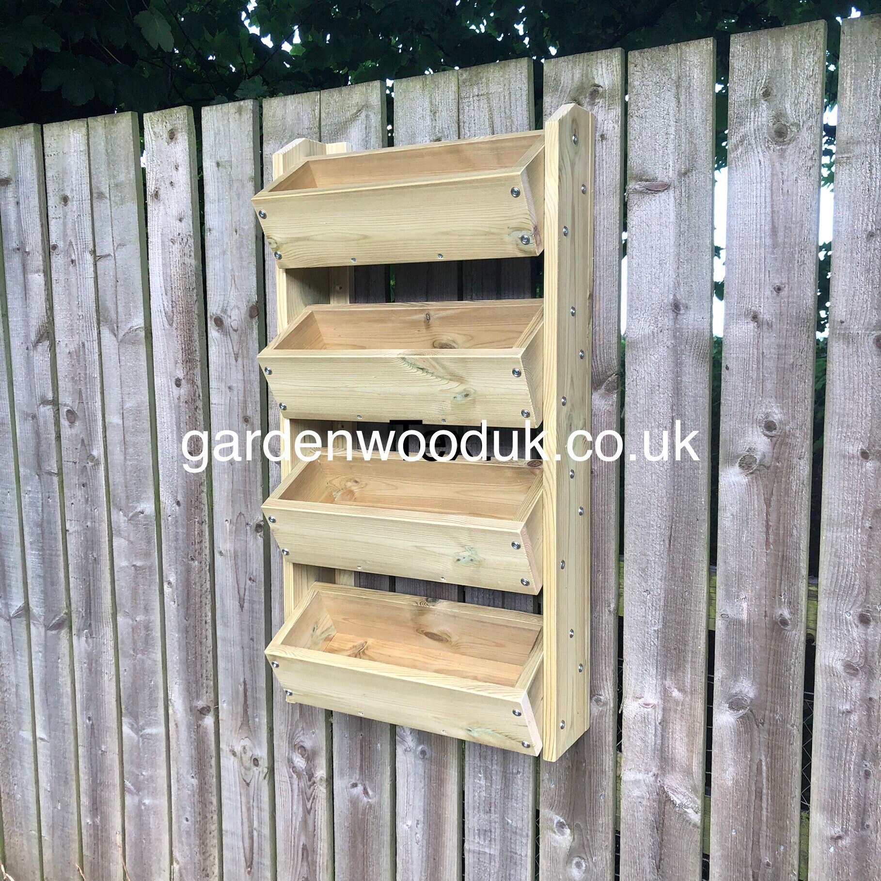 4 Tiered Wall Mounted Planter. Multi-level Stepped Planter. | Etsy UK