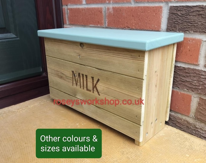 Wooden Milk Bottle Crate - Milk Bottle Storage - Crate Storage Carry ...
