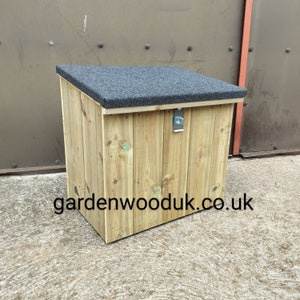 Doorstep Wood Parcel Box. Porch Parcel Storage Box. Handmade Wooden ...