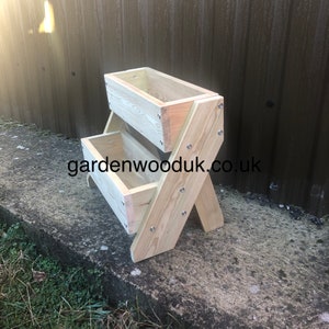 2 Tiered Freestanding Planter. 2 Tier Planter. Multi-level Planter ...