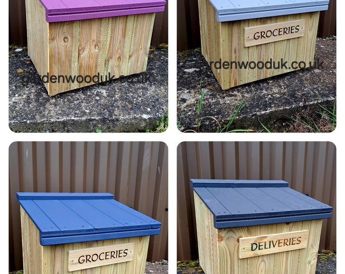 Large Oak Parcel Box. - Etsy UK