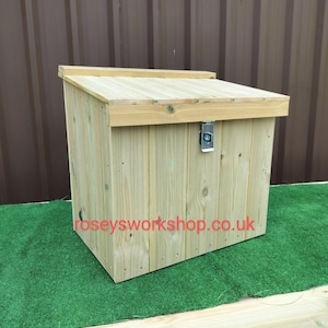 Doorstep Wood Parcel Box. Porch Parcel Storage Box. Handmade Wooden ...