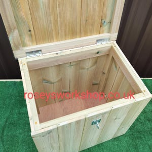 Doorstep Wood Parcel Box. Porch Parcel Storage Box. Handmade Wooden ...