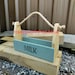 Handmade Wooden Rustic Milk Caddy. Storage Caddy. Milk Bottle Carrier ...