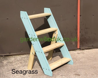 Handmade Wooden Garden Flower Pot Ladder Stand. 3 Tier Step | Etsy UK