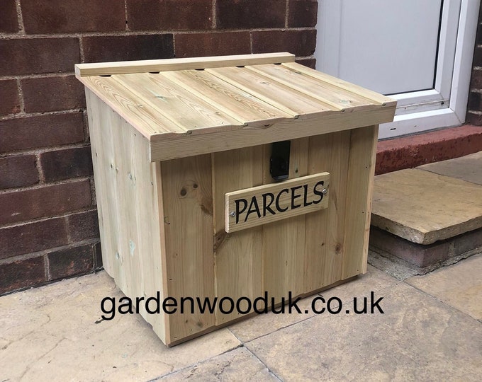Large Oak Parcel Box. - Etsy UK