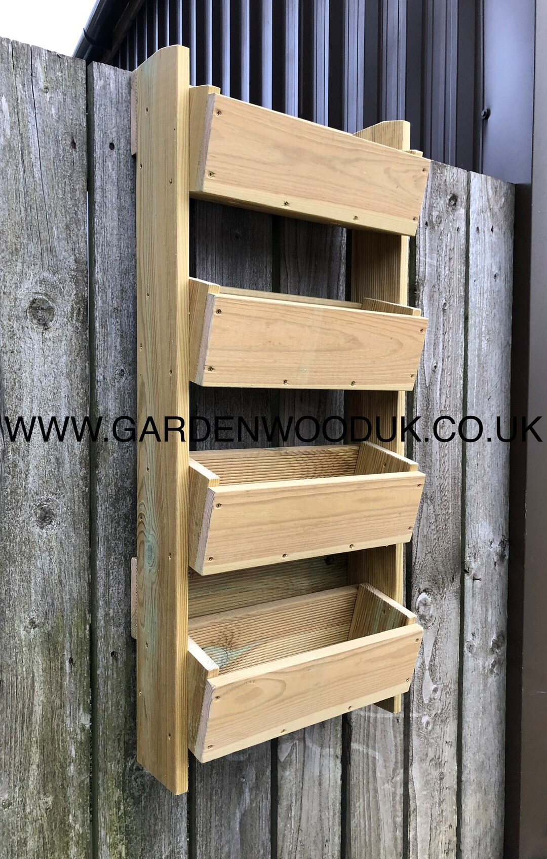 SPRING SPECIAL 4 Tiered Wall Mounted Planter. Multi-level Stepped ...