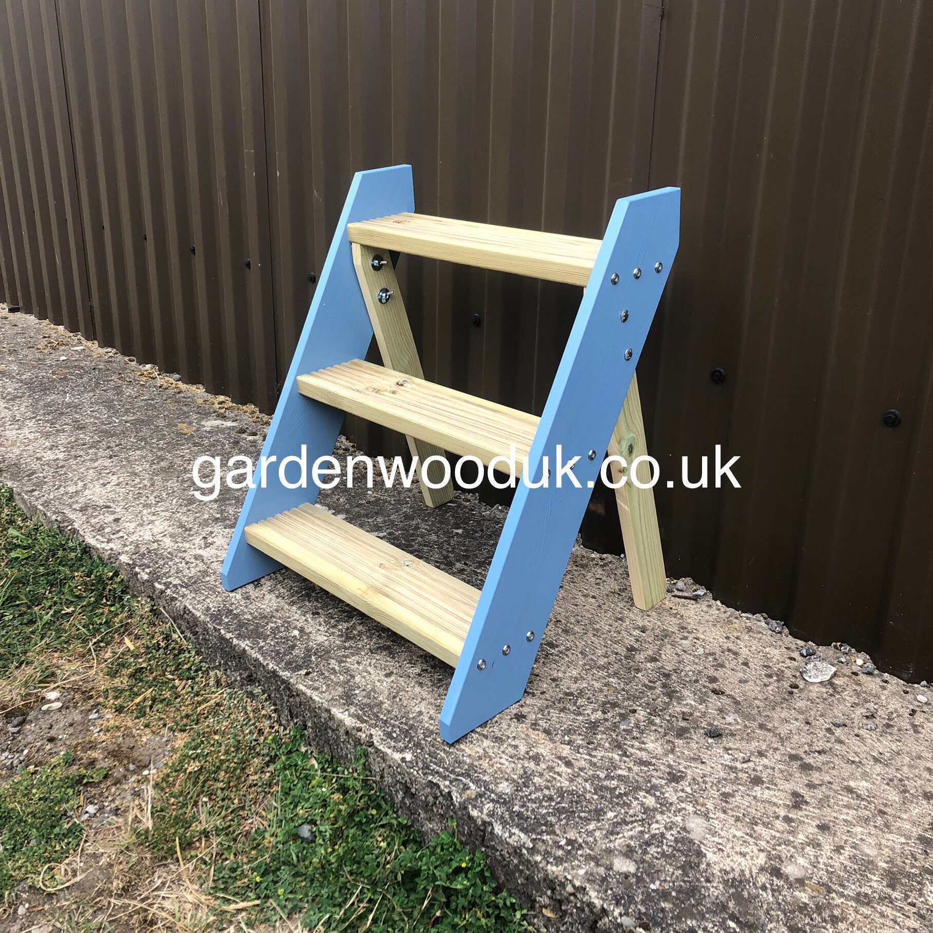 Handmade Wooden Garden Flower Pot Ladder Stand. 3 Tier Step - Etsy UK