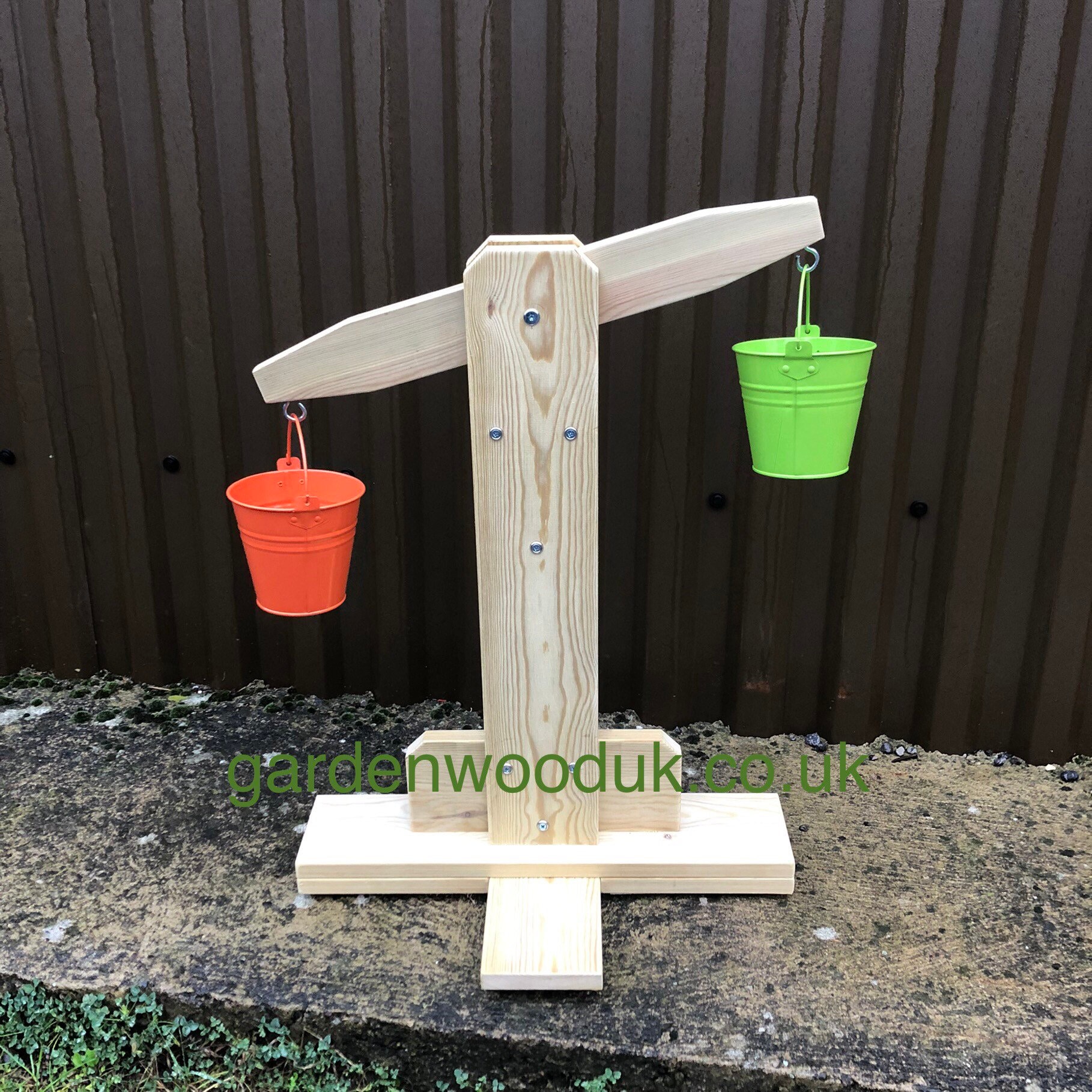 Handmade Kids Children's Wooden Garden Balance Scales. - Etsy UK