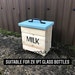 Doorstep Wood Milk Box. Porch Milk Storage Box. Milk Bottle Boxes ...