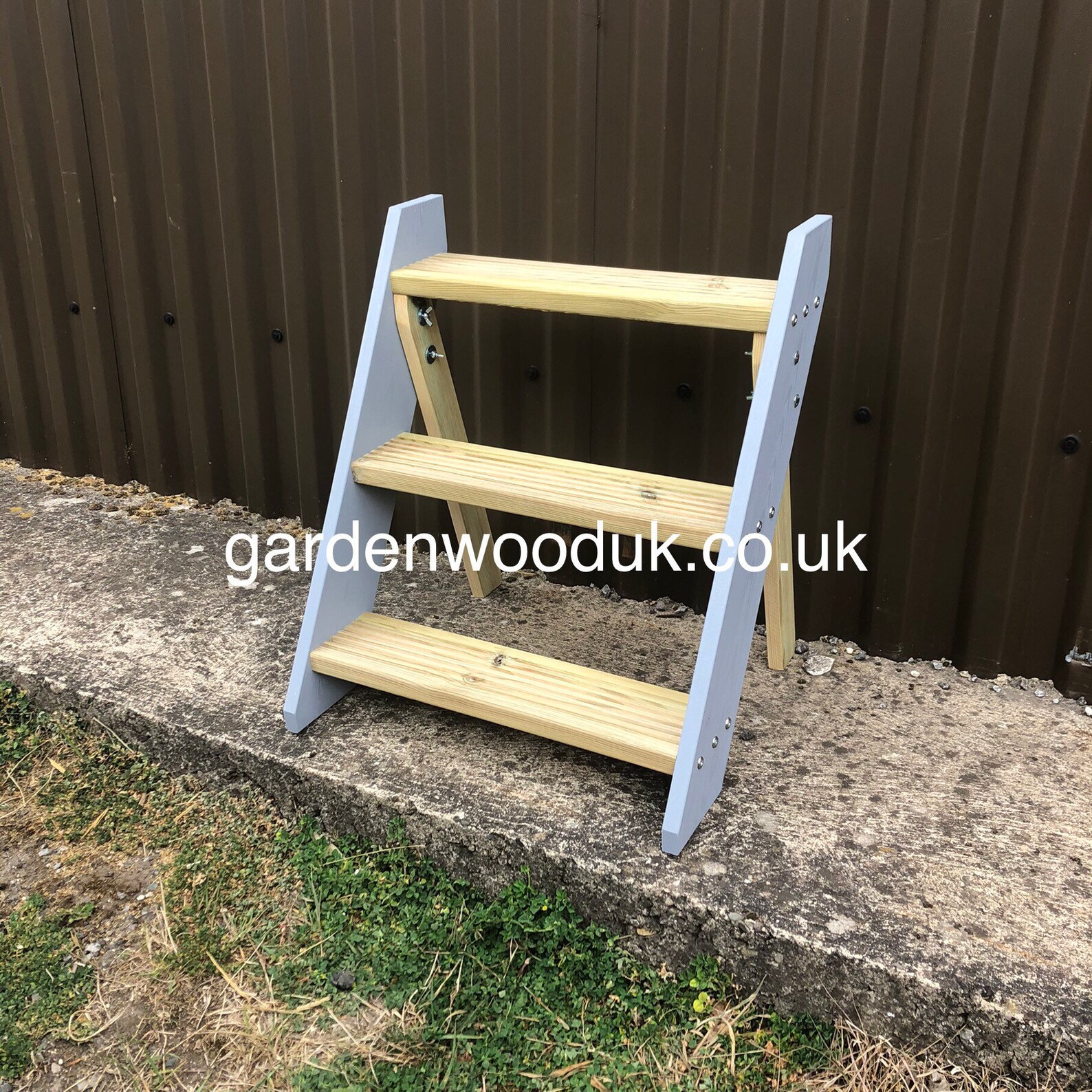 Handmade Wooden Garden Flower Pot Ladder Stand. 3 Tier Step - Etsy UK
