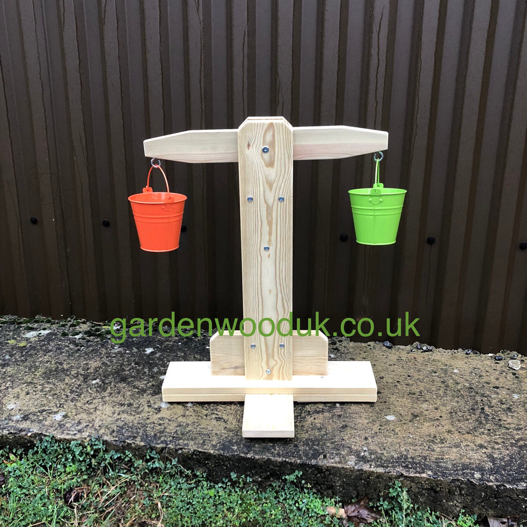 Handmade Kids Children's Wooden Garden Balance Scales. - Etsy UK