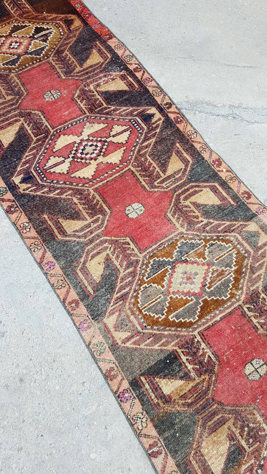 Rug Runner Turkish Runner Rug Vintage Hand Knotted Runner | Etsy