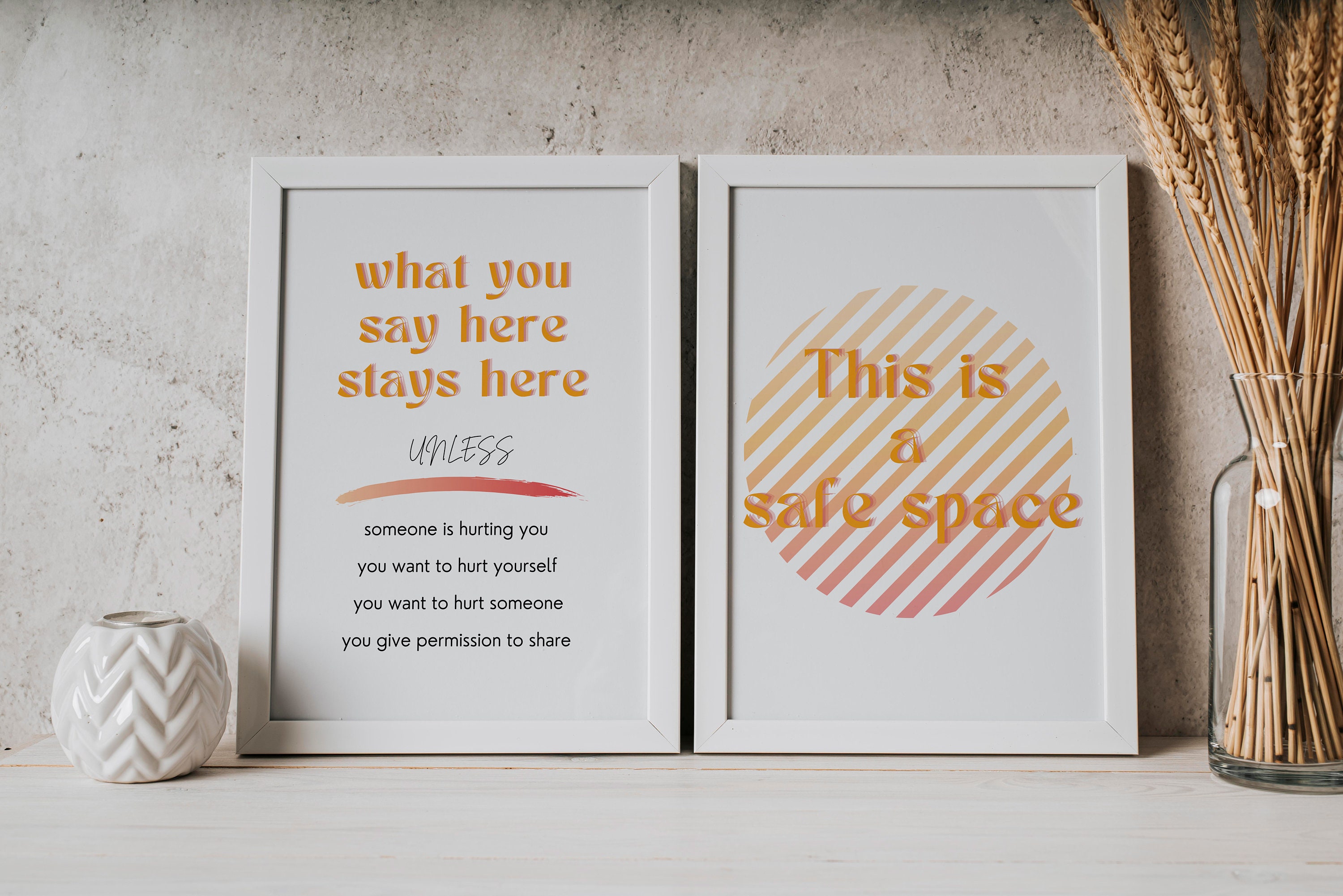 Confidentiality Pack What You Say Here Stays Here, Safe Space, Mental ...