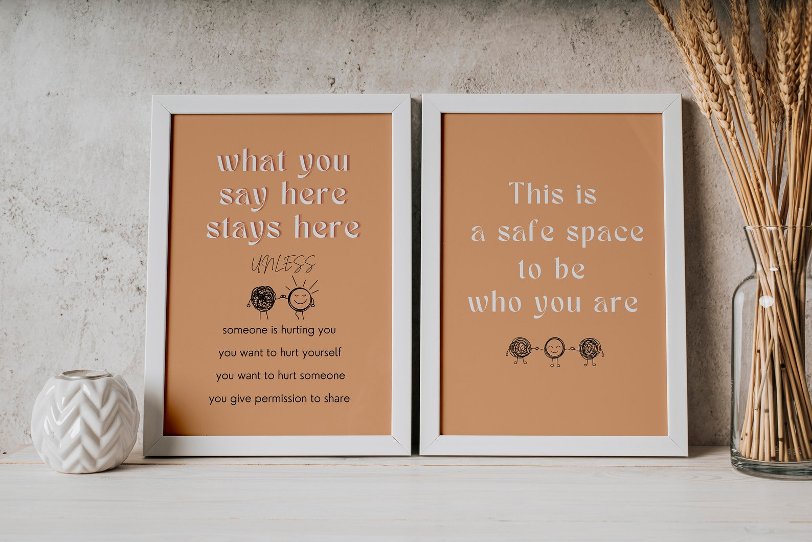 Confidentiality Pack | What You Say Here Stays Here, Safe Space, Mental ...