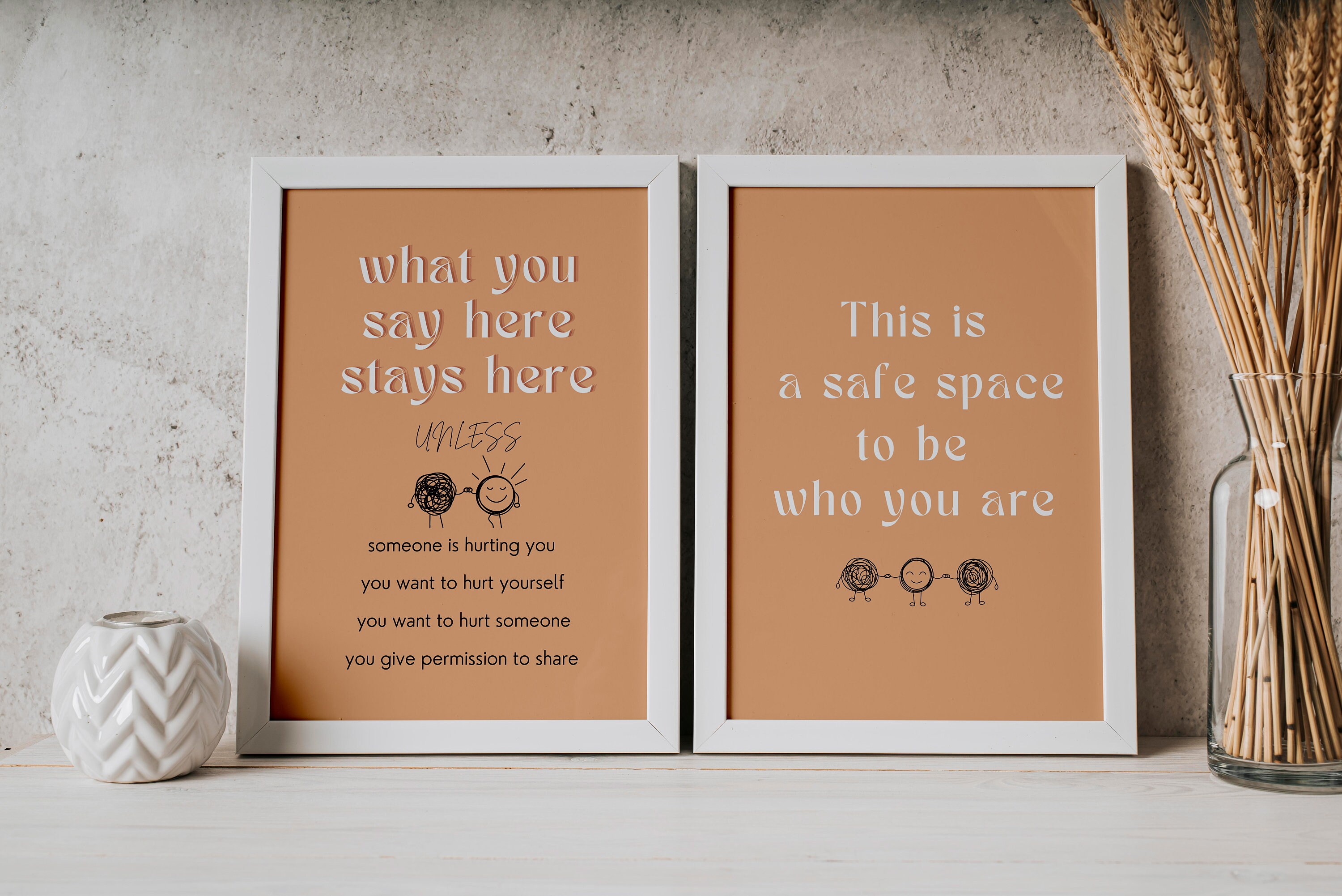 Confidentiality Pack | What You Say Here Stays Here, Safe Space, Mental ...