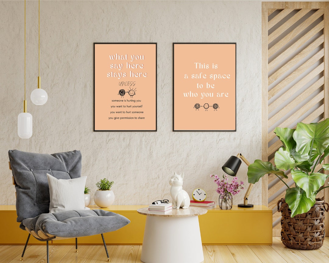 Confidentiality Pack | What You Say Here Stays Here, Safe Space, Mental ...