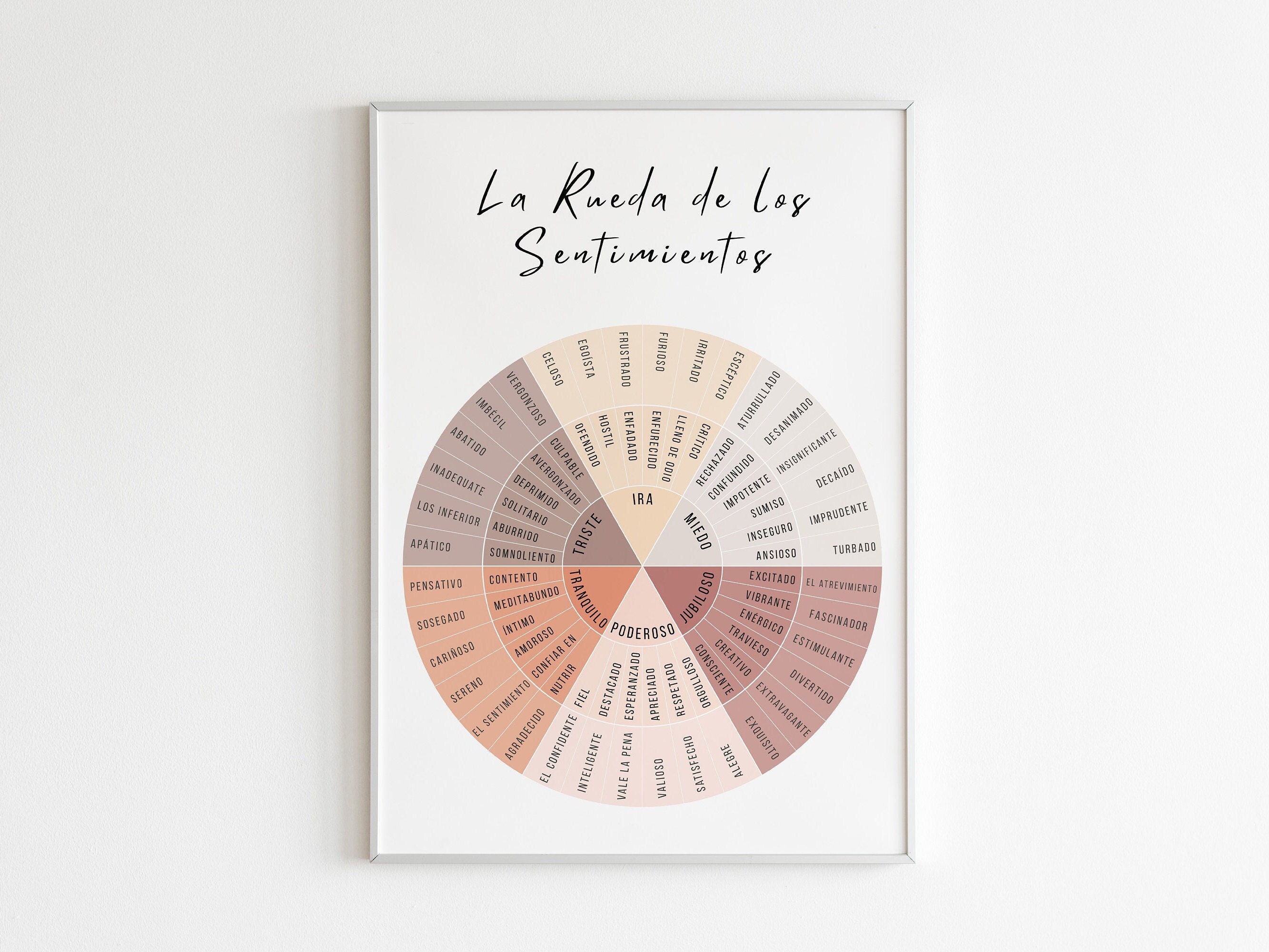 Spanish Feeling Wheel Wheel of Feelings, Emotions, Emotion Regulation ...
