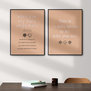 Confidentiality Pack | What You Say Here Stays Here, Safe Space, Mental ...