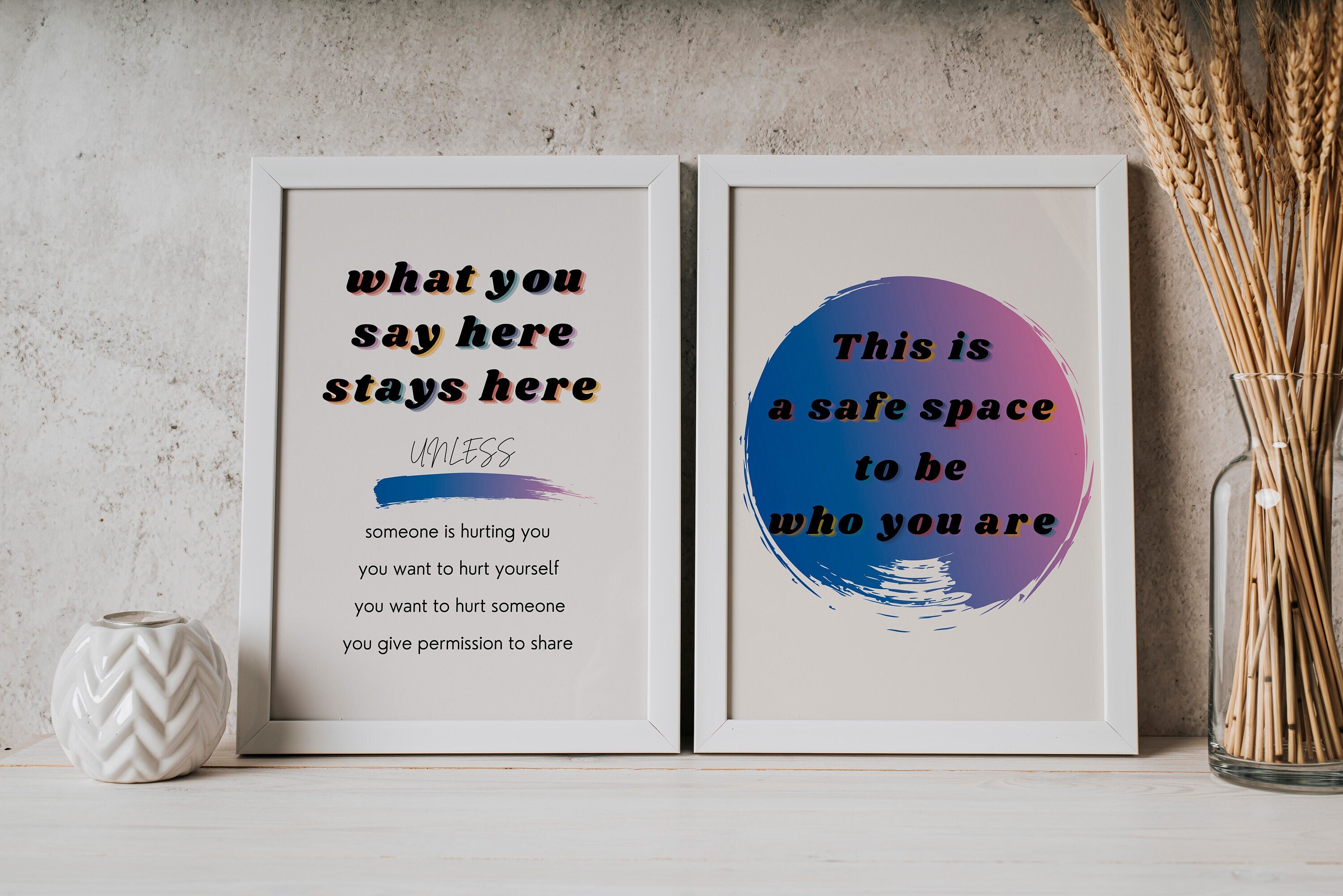 Feeling Wheel Pack | What You Say Here Stays Here, Safe Space, Mental ...