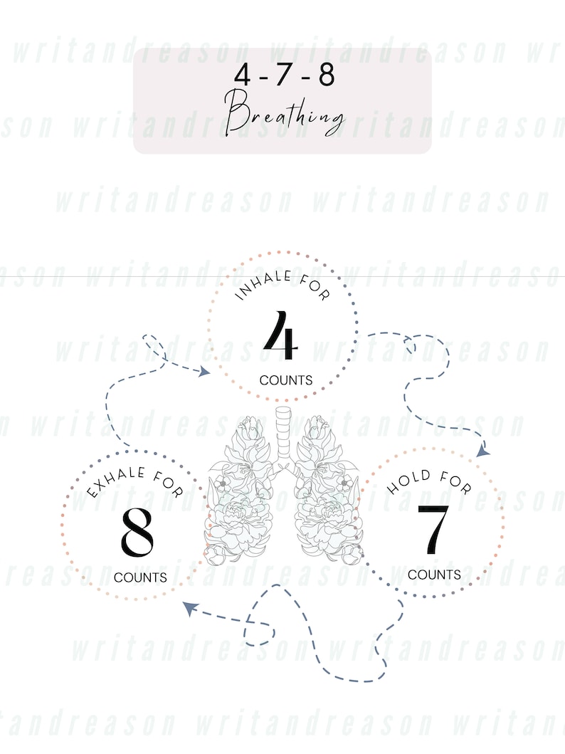 478 Breathing Technique | Mental Health,mindfulness,therapy Tools ...