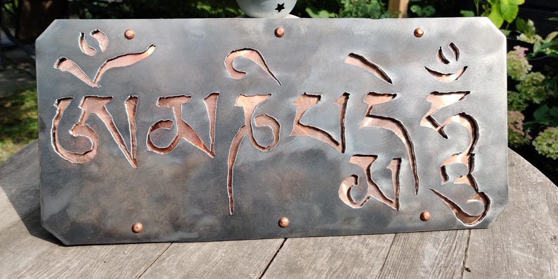 Om Mani Padme Hum Sign - Etsy