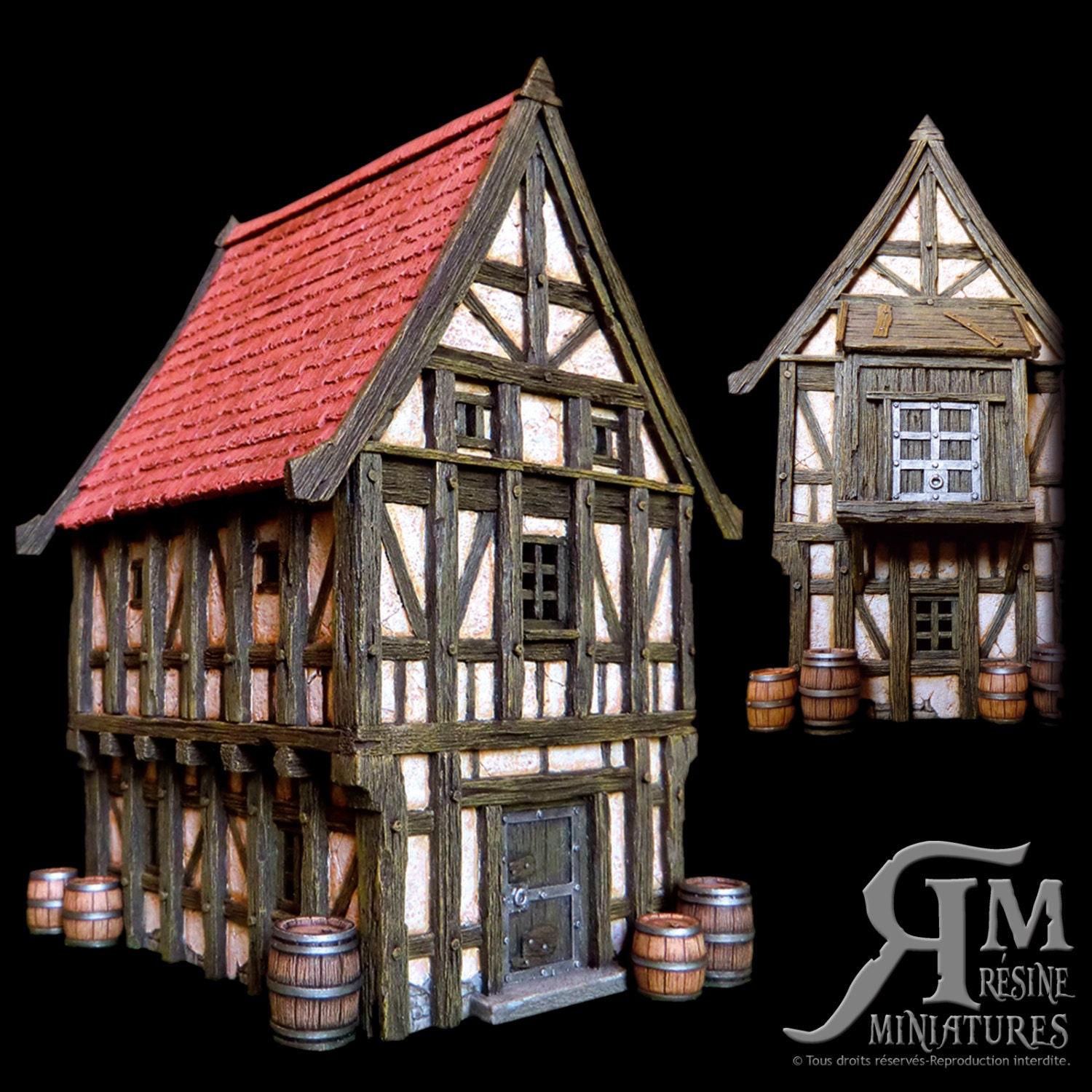 Medieval House 7 (30mm Scale, Resin Kit) - Etsy