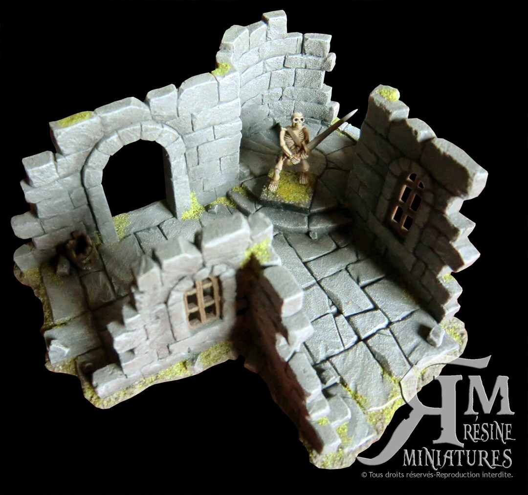 CASTLE RUIN MODULE 03 30mm resina ech - Etsy España