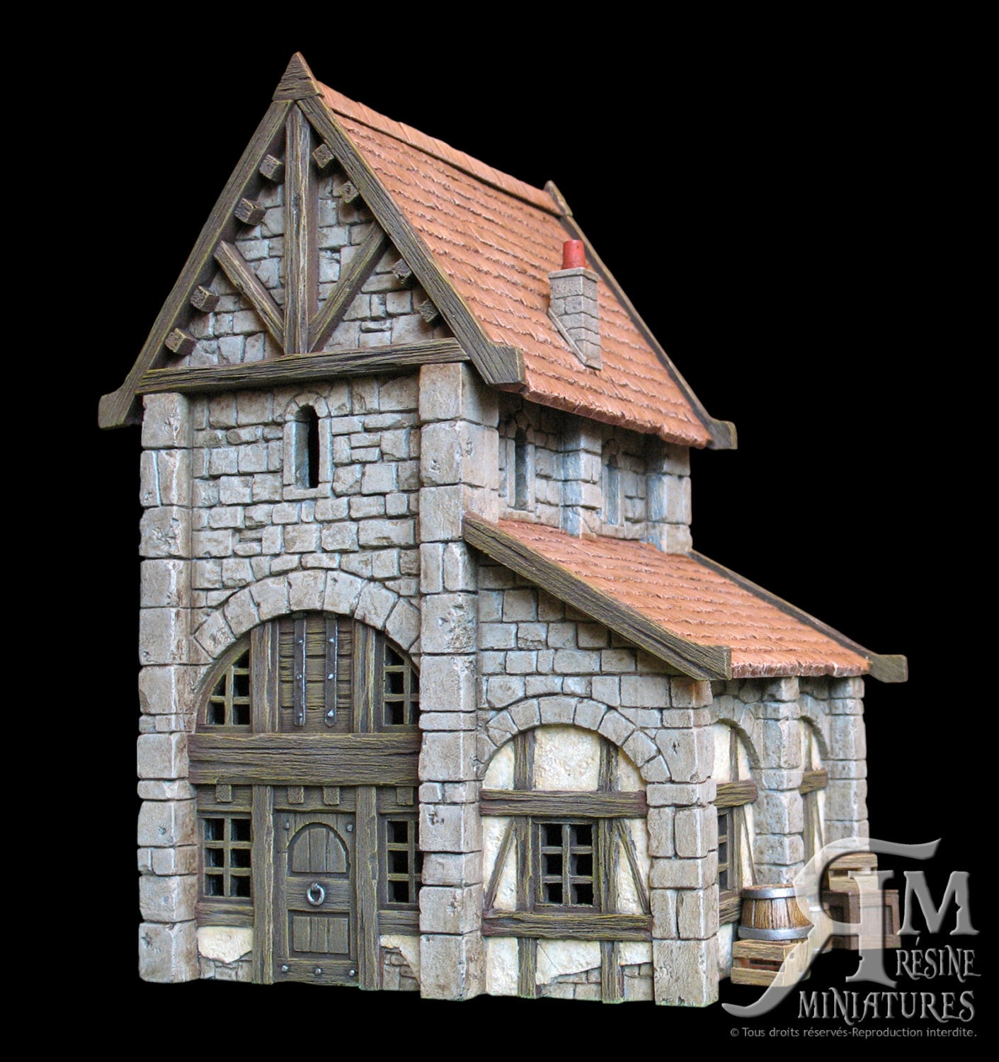 Middeleeuws huis 5 30mm uitlaat, hars kit - Etsy Nederland