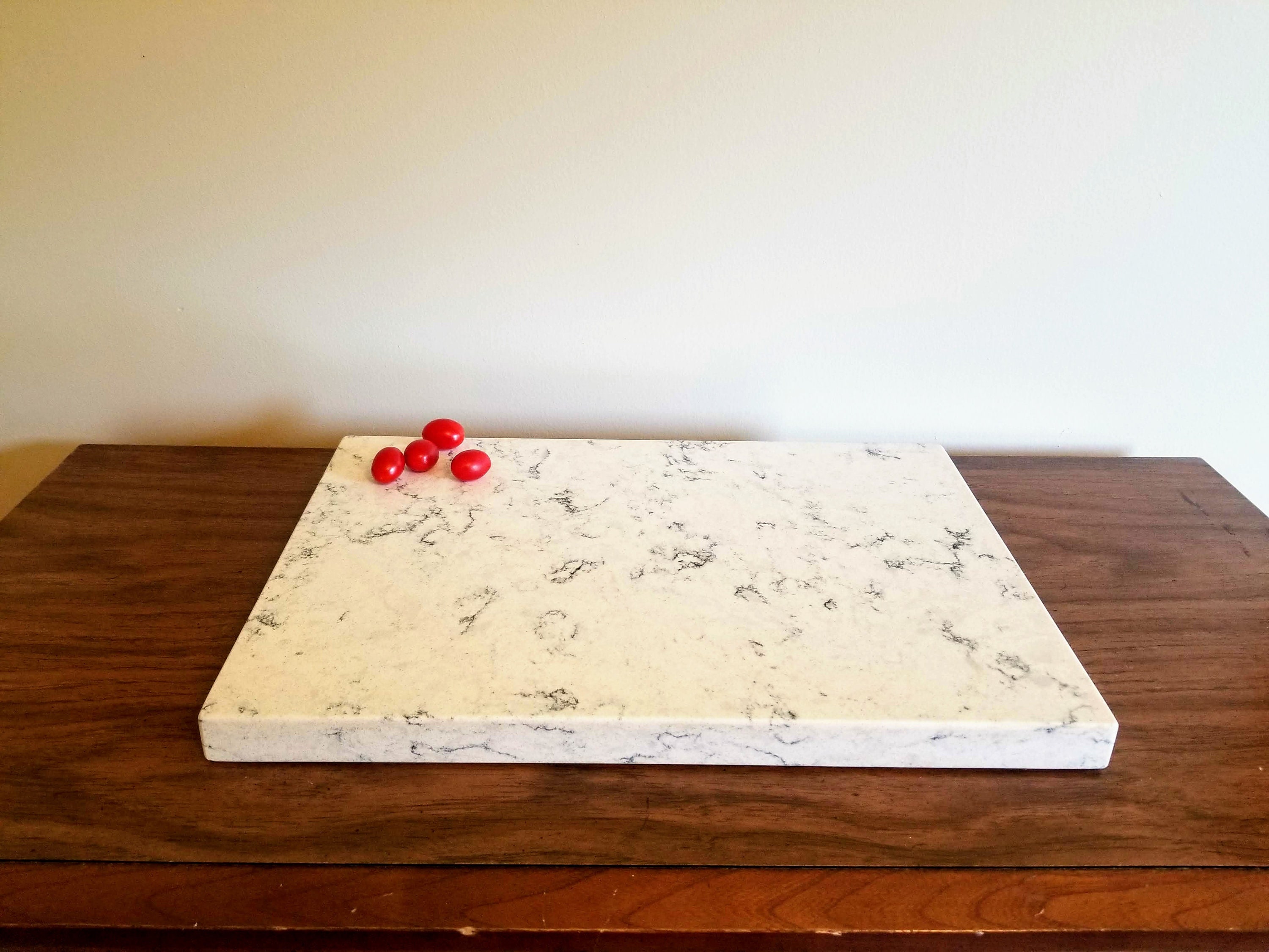 CUTTING BOARD. Jade White Quartz Large 18x11 - Etsy