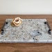 CUTTING BOARD. Gray Nimbus Quartz, Charcuterie Cheese Platter Jewelry ...