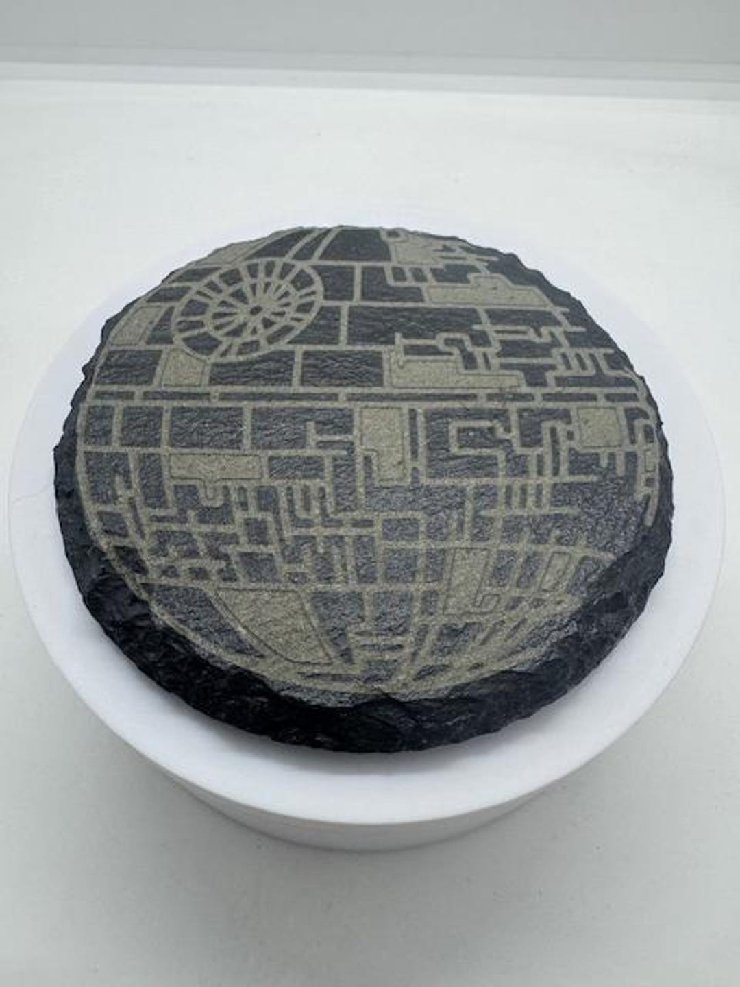 Slate Death Star Coaster set of 3 - Etsy