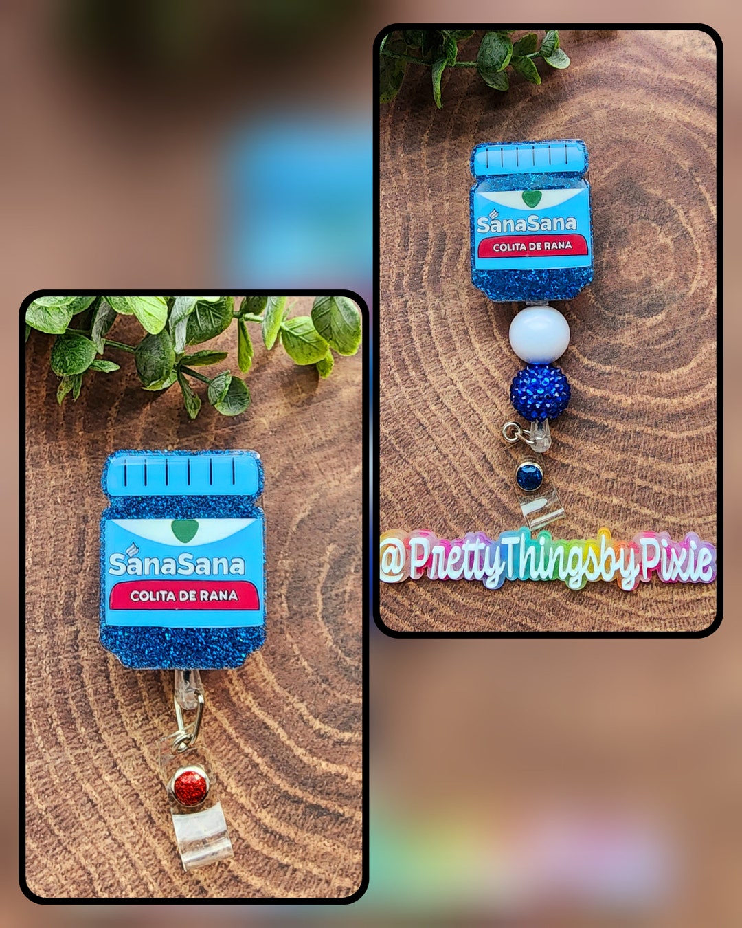 Sana Sana Colita De Rana Badge Reel, Vapor Rub Badge Reel, ID Holder ...
