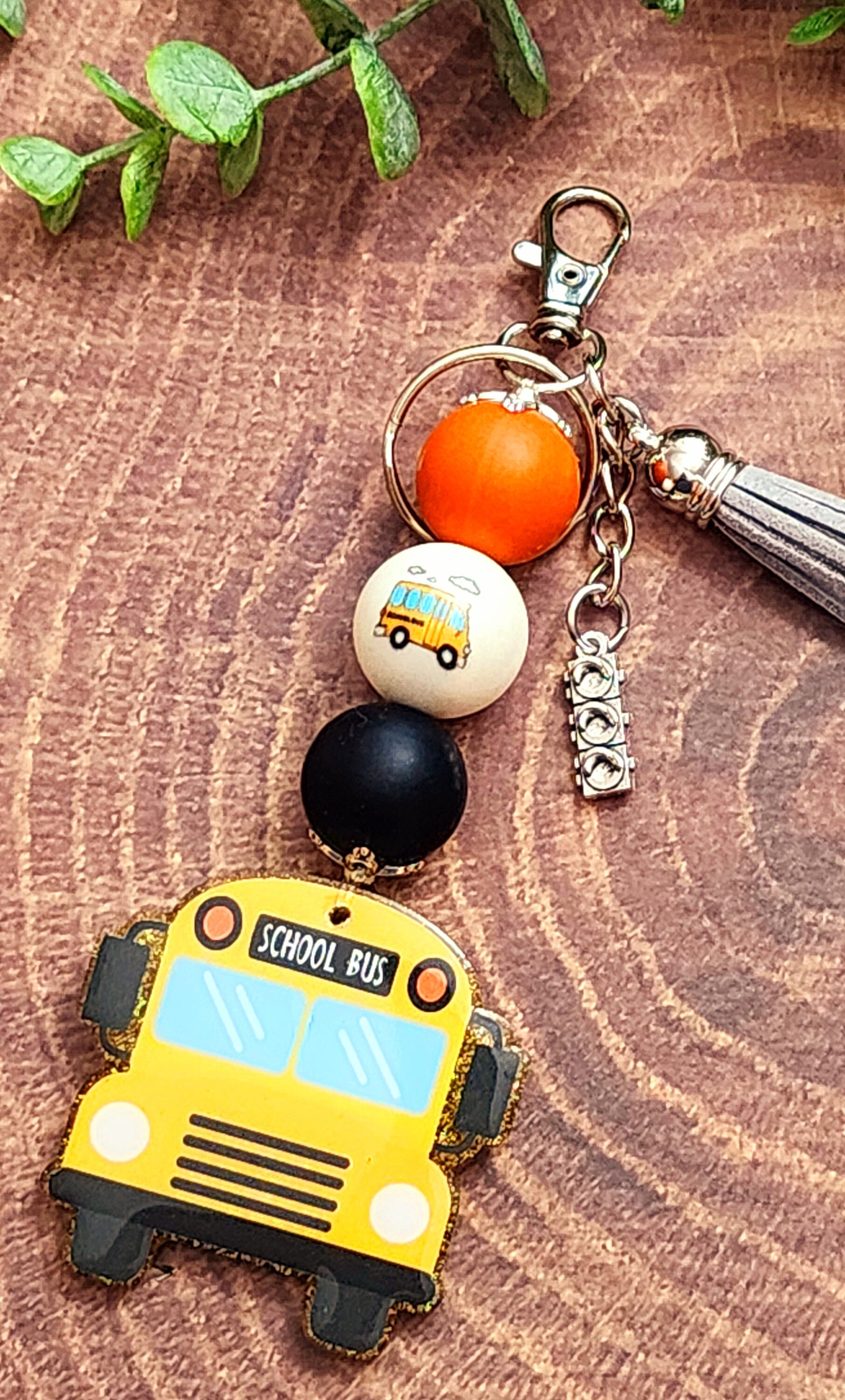 School Bus Front Keychain Bus Driver Key Chain School - Etsy
