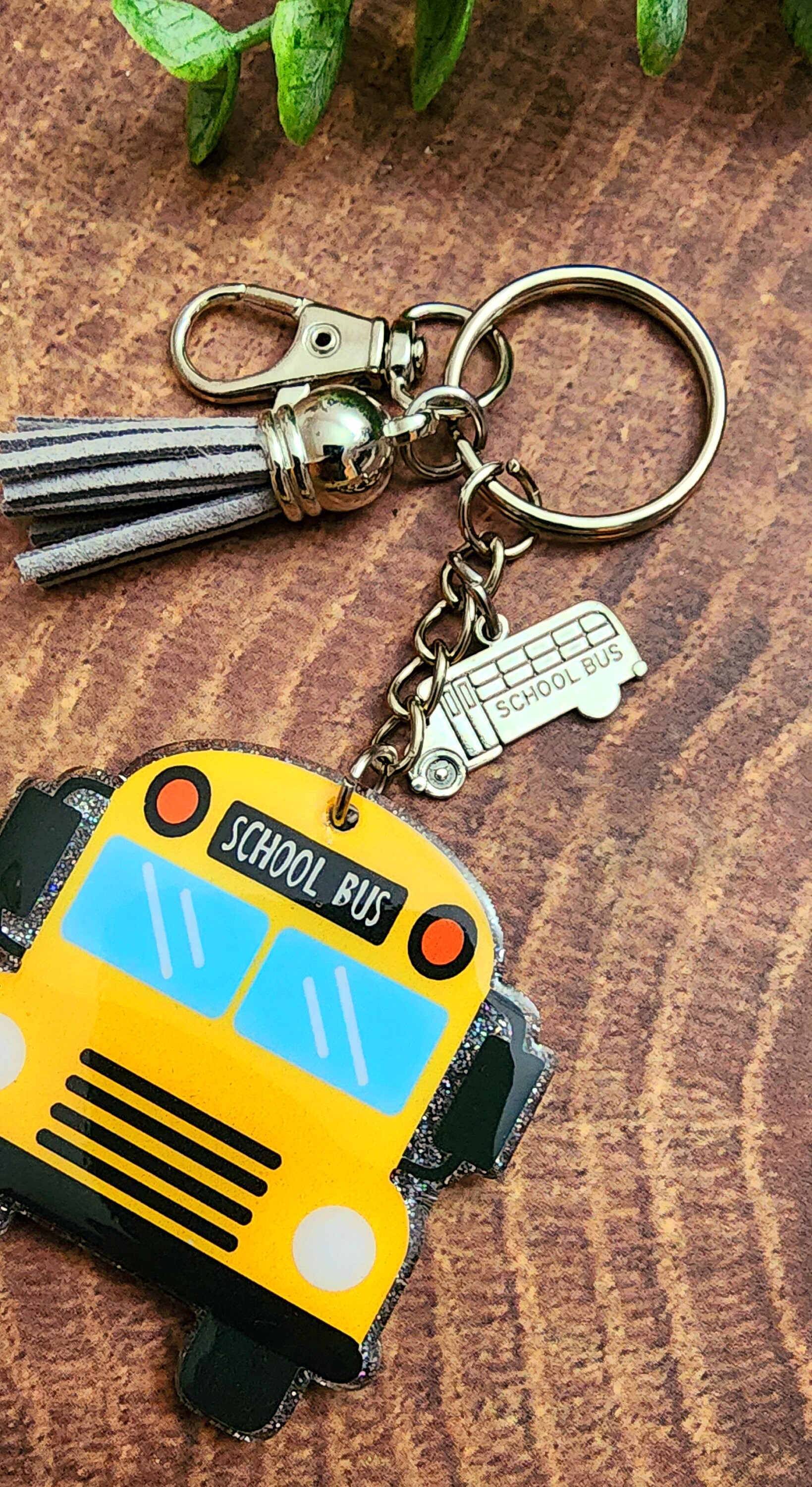 School Bus Front Keychain Bus Driver Key Chain School - Etsy