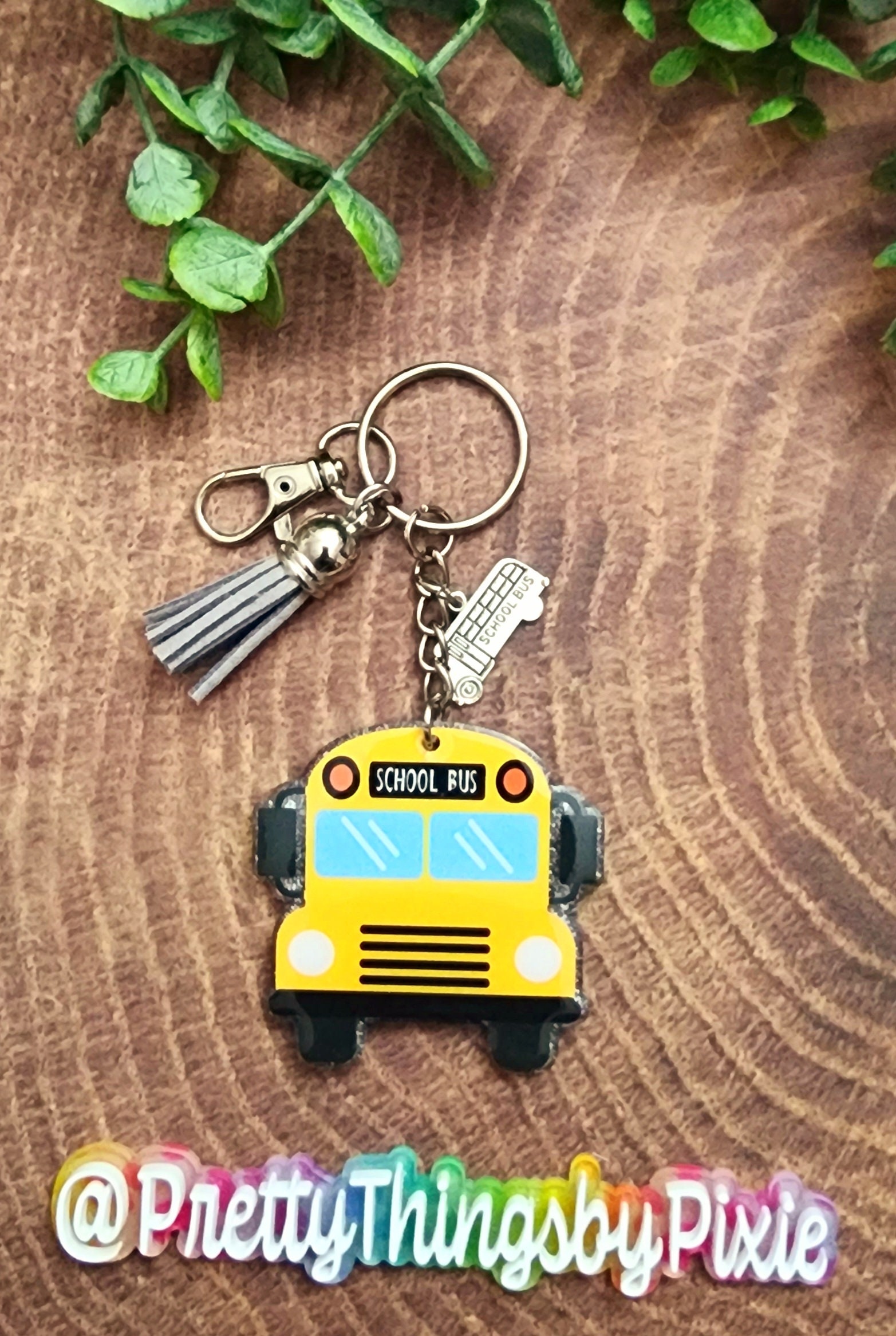 School Bus Front Keychain Bus Driver Key Chain School - Etsy