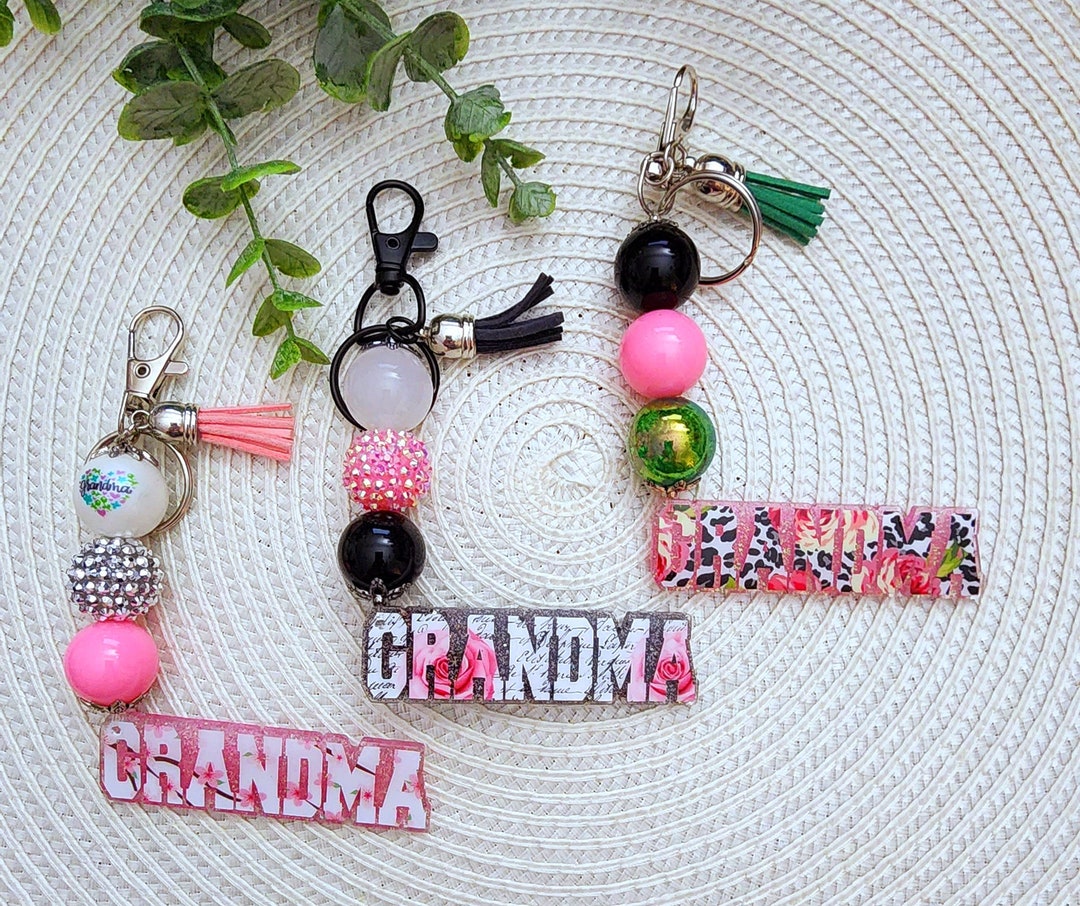 Grandma Keychain, Grandma Keychain Names, Grandma Keychain Personalized ...