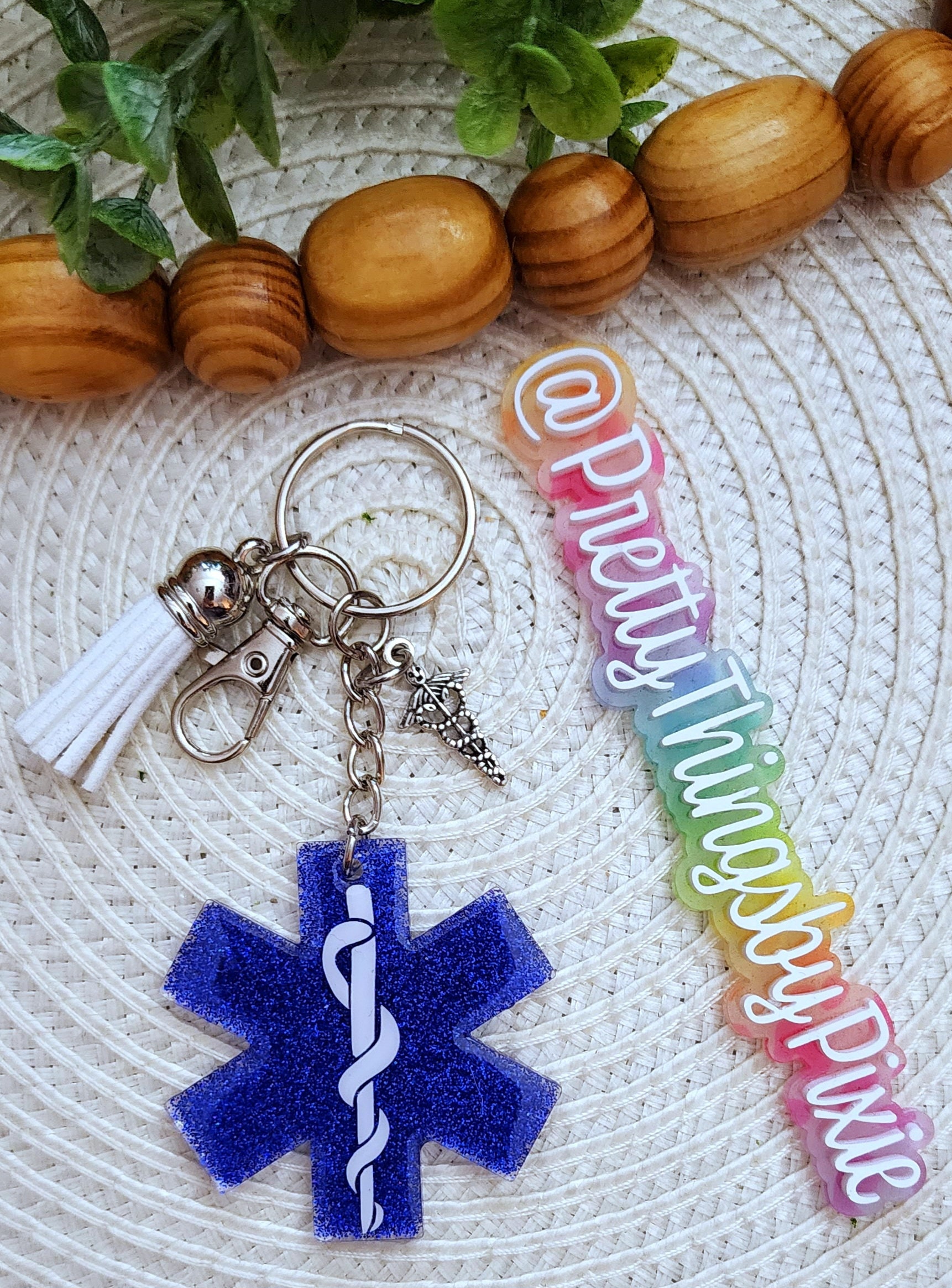 EMS Keychain Star of Life Keychain Paramedic EMT EMS Star - Etsy