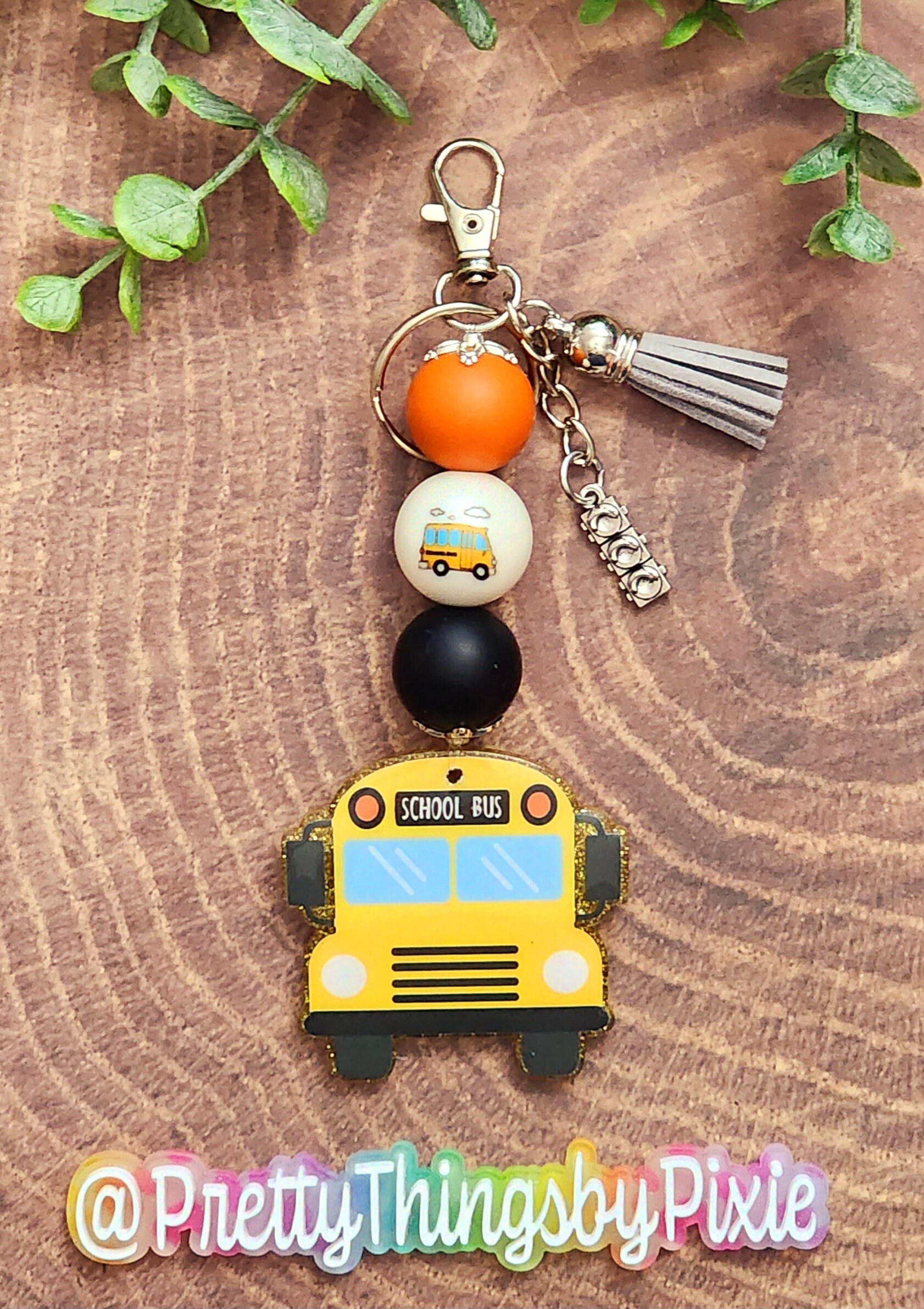 School Bus Front Keychain Bus Driver Key Chain School - Etsy