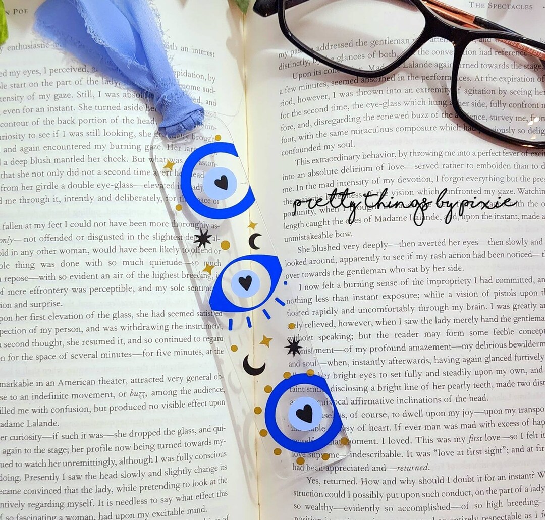 Evil Eye Bookmark | Book Lover Reading Gift | Library Book Accessories ...