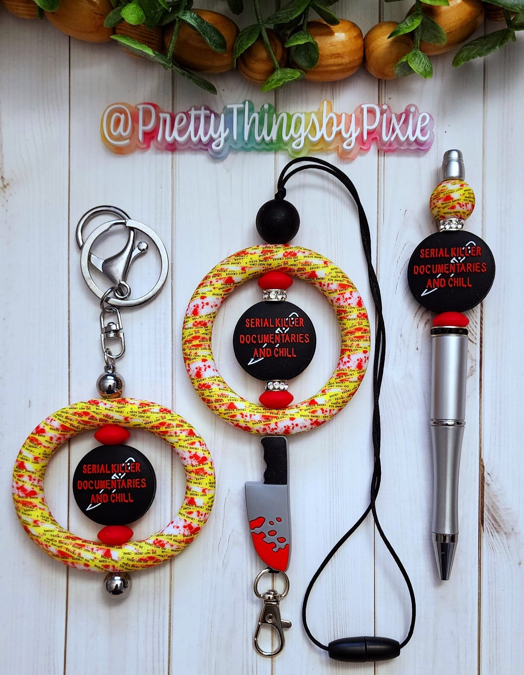 True Crime Junkie Car Charms/ Keychain/ Keychain / True Crime Junkie ...