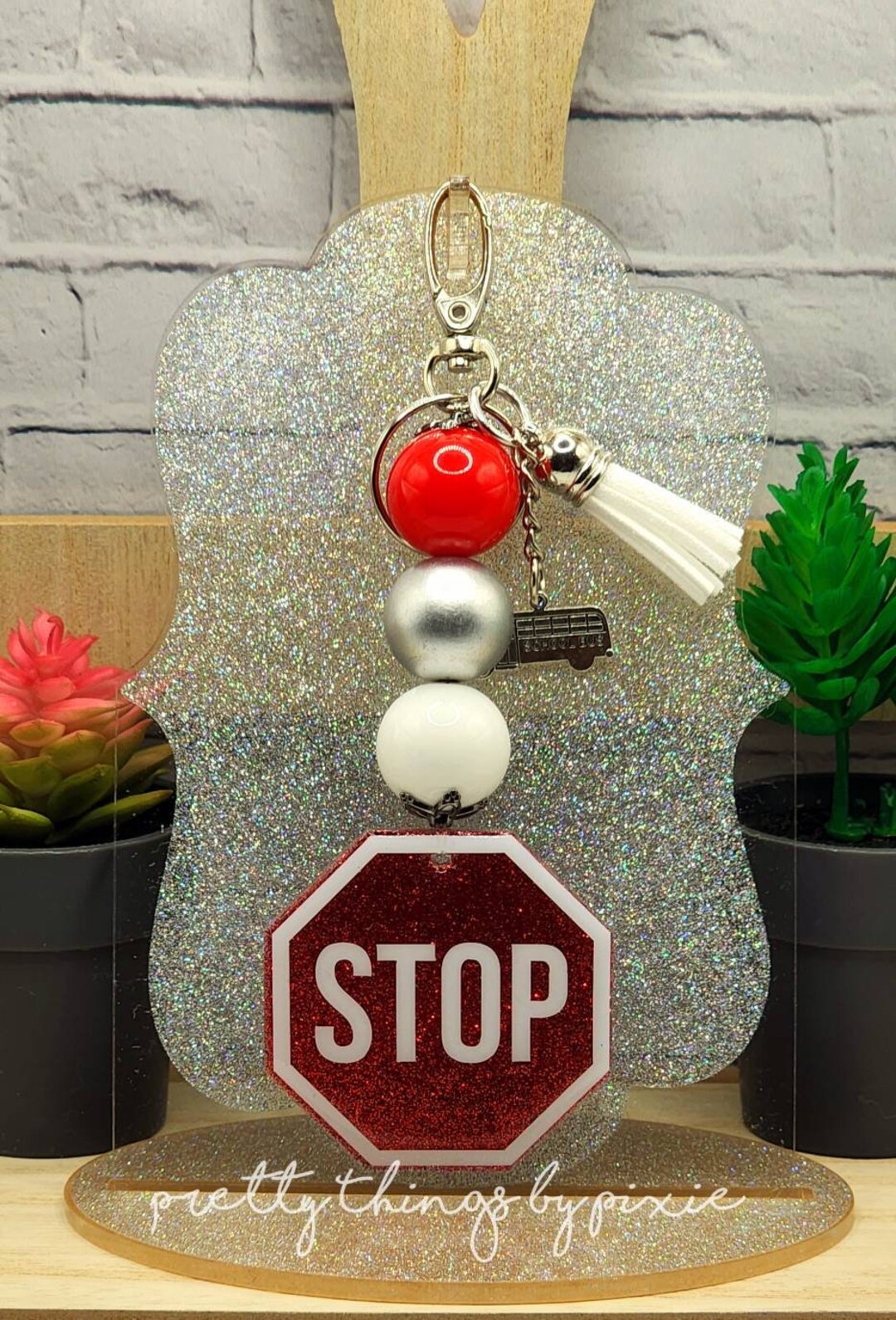 STOP Sign Crossing Guard Keychain Appreciation Gift/custim Crossing ...