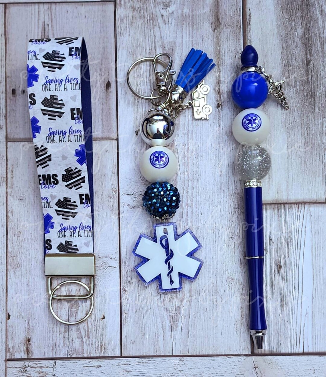 EMS Keychain Star of Life Keychain Paramedic EMT EMS Star - Etsy