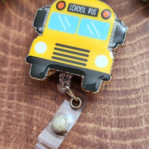School Bus Badge Reel | Bus Driver Badge Reel | School Staff ...